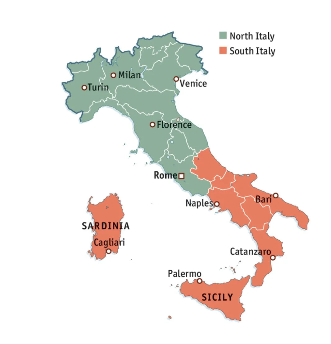 Difference Between North And South Italy